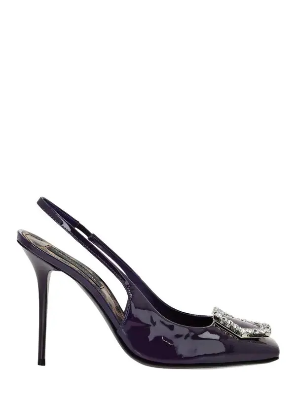Philipp Plein 120mm Decollete Heeled Pumps - ""73 Purple""